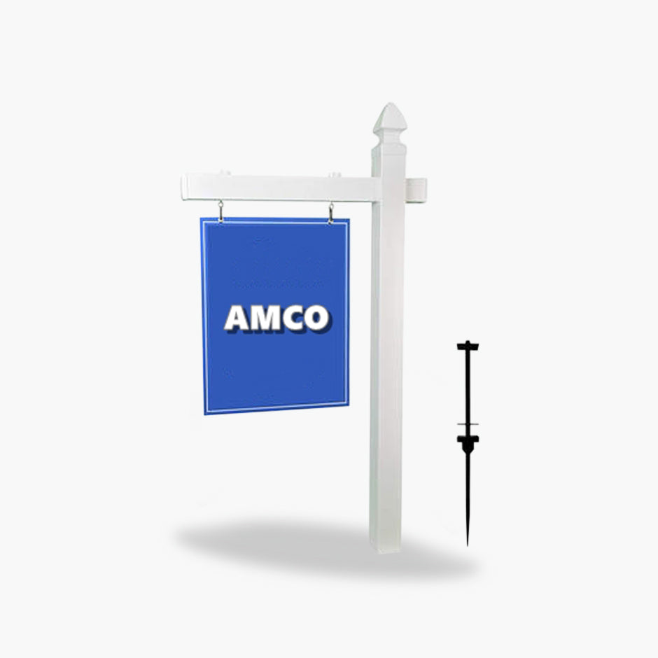 Post Sign Amco Fencing And Decks Inc